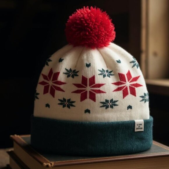 Life Is Good | Accessories | Snowflake Pattern So Chill Beanie Life Is ...